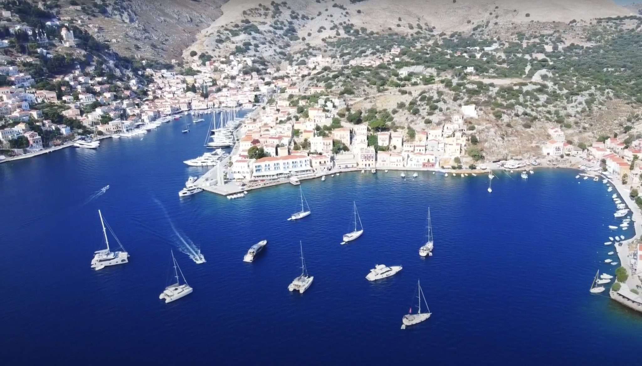 Yialos Harbor (Port Symi), Greece - location, yacht rentals, nearest ...